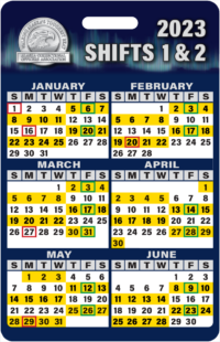 2026 Shift Calendars - Alaska Correctional Officers Association
