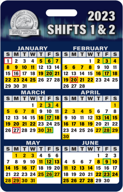 ACOA Shift Calendars - Alaska Correctional Officers Association